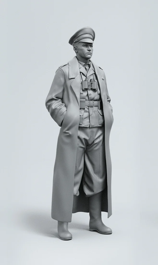 Commander, Dominik Wasieńko : Sculpt based on Betty Jiang's concept-花瓣网