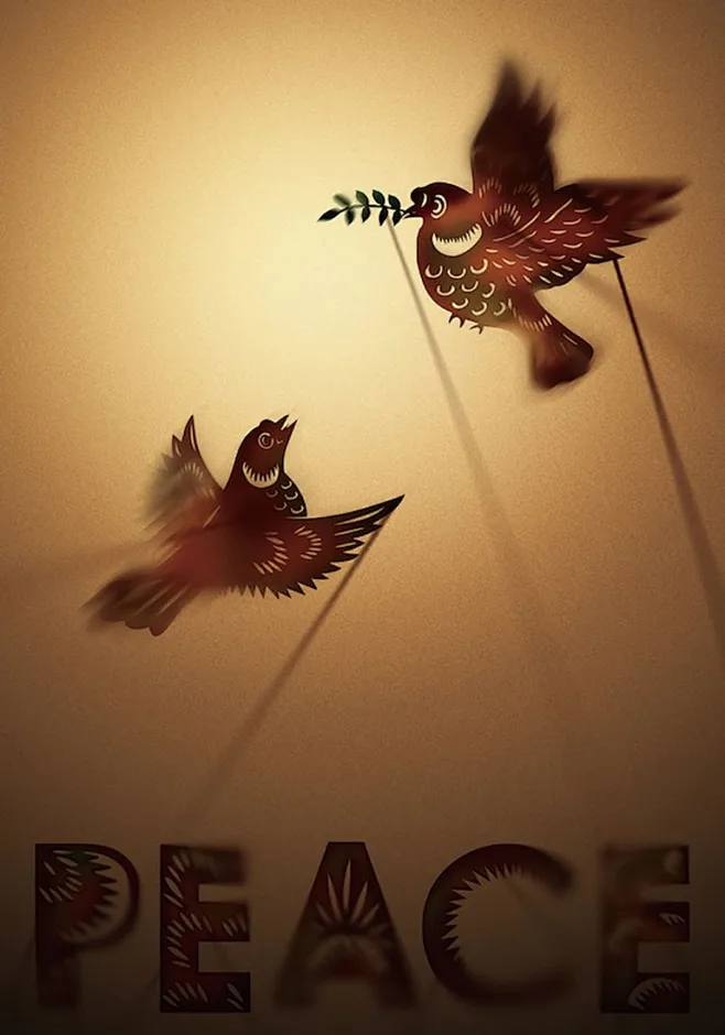 鹿洋_和平传承_中国_优秀作品 – IPBP 南京国际和平海报双年展-花瓣网