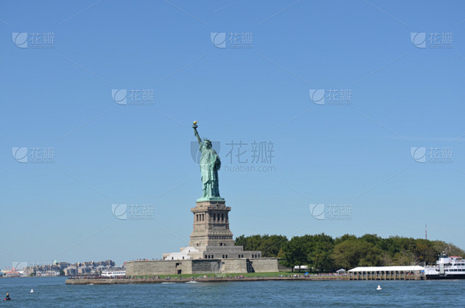 自由女神像,哈德逊河,曼哈顿,美国中大西洋地区,旅游目的地,水平画幅,无人,城市天际线,户外,安全