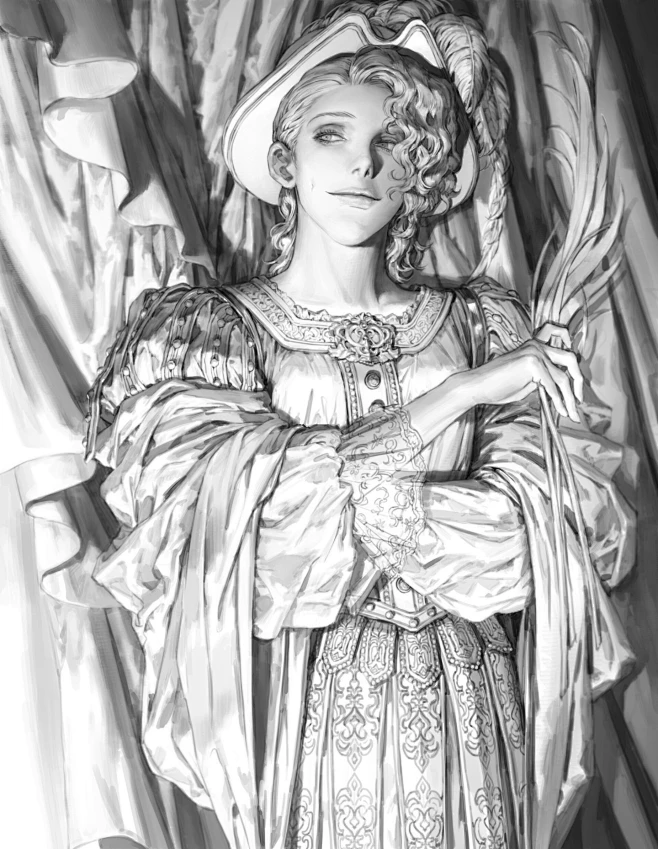 韩国画师pilyeon作品欣赏55p 韩风 线稿-花瓣网