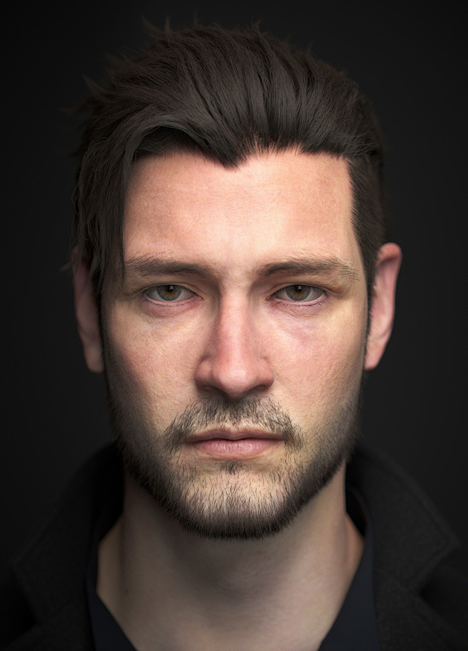 EMO, Sosuke Saito : Using displacement maps and diffuse map from ...