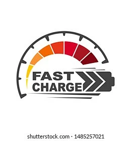 Battery charging logo icon. Quick and fast charge logo icon. EPS 10 库存 ...