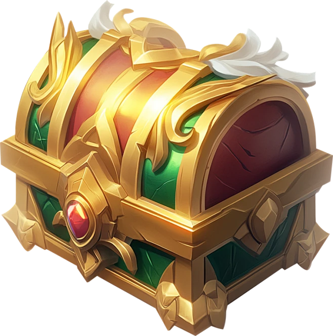 sosoensoc1255_Chinese_style_game_treasure_chest_icon_yellow_and ...