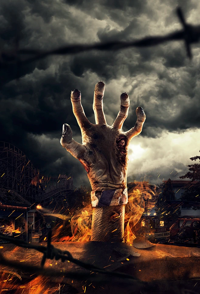 ZOMBIELAND : Halloween Zombie Photoshop Montage-花瓣网