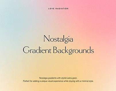 Nostalgia Grainy Gradient Backgrounds PSD-花瓣网