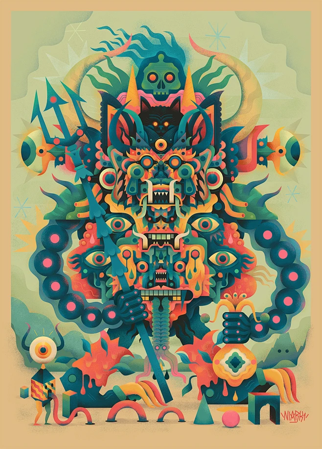 ILLUSTRATION Graphic Designer visual identity gig poster Character ...