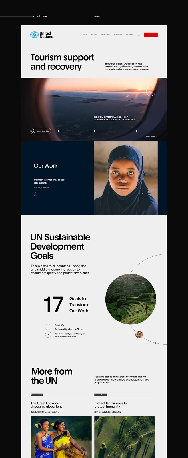 United Nations — New Corporate Website 2020 : The United Nations ...