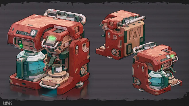 Sci-Fi coffee machine-花瓣网