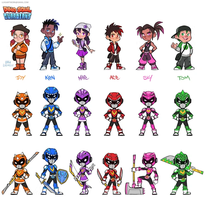 Character Line Ups!, Luigi Lucarelli : Here are 9 pages of all my ...