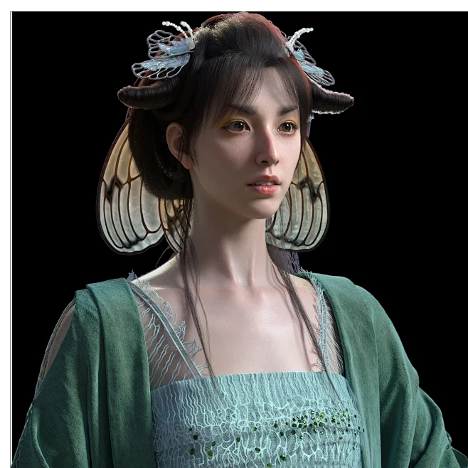 东方女性临摹-原创3D角色/装备-3D原创作品,微元素 - 角色参考,角色赏析,3D角色,原创角色 - Element3ds.com!-花瓣网