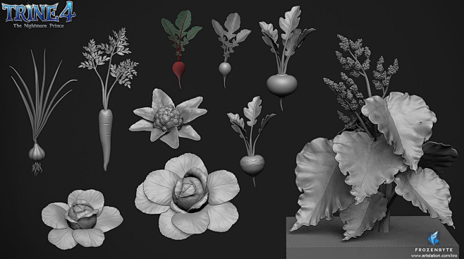 Trine 4 plant models, Iiro Lääveri : Some of the various vegetation ...