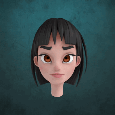 Girl facial expressions , steven liu : Girl facial expressions 2d art ...