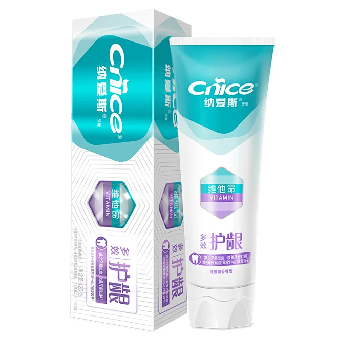 纳爱斯多效护龈牙膏改善牙龈出血红肿含维他命E预防龋齿120g-tmall.com天猫-花瓣网