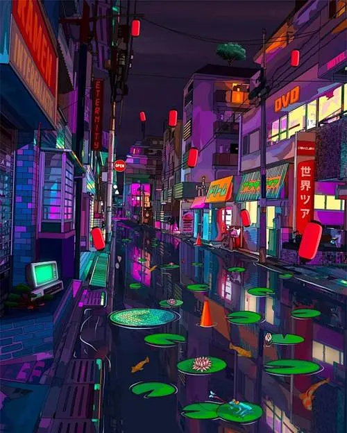 赛博朋克壁纸_百度图片搜索-花瓣网