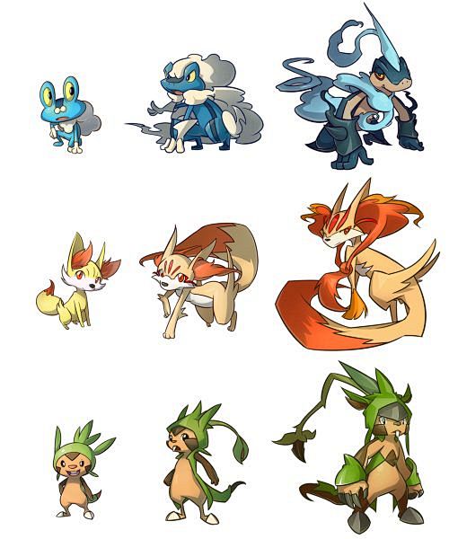 Do you like these Kalos starter evolutions, or are they better just ...