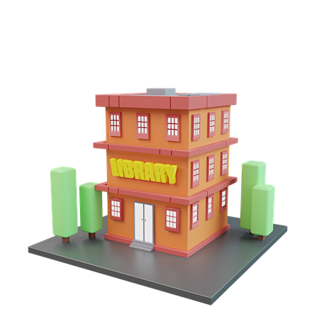 Library 3D Icon