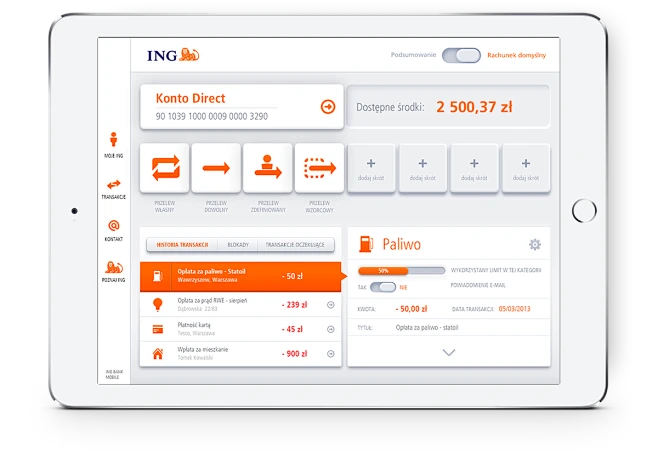 ING Bank Mobile HD : ING BankMobile HD:- website- iPad application (the ...