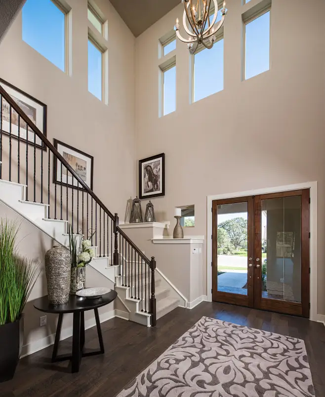 Entryway - transitional entryway idea in Austin-花瓣网