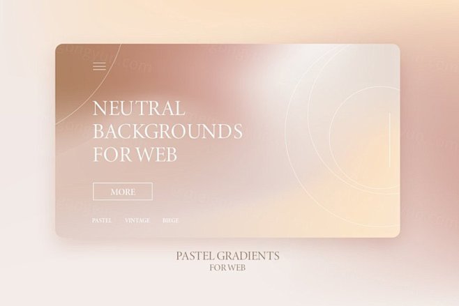 30款粉色温暖柔和抽象渐变背景素材 Pastel Gradients Set