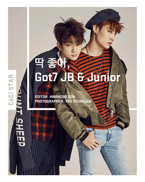 GOT7 JB and JR - Ceci Magazine January Issue ‘16 - Korean Magazine Lovers : GOT7 JB and JR ...