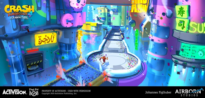 Crash Bandicoot 4 - Food Run 概念-花瓣网