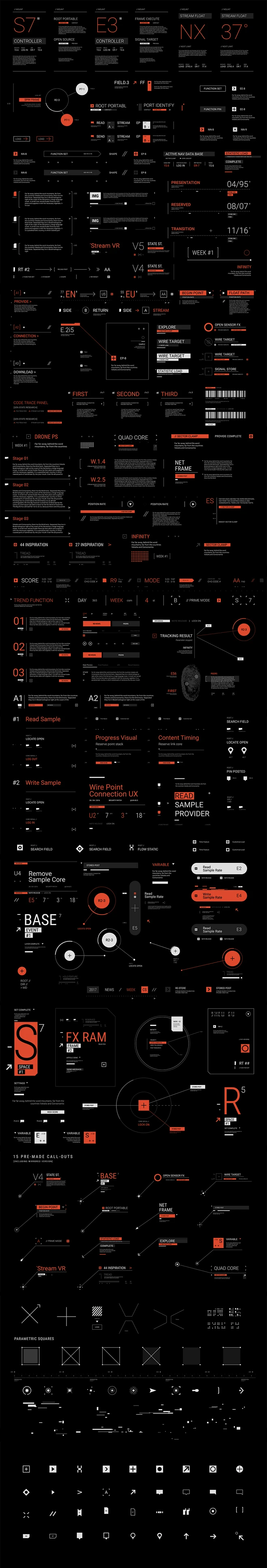 HUD Typo Graphics Pack : HUD Typo Graphics Pack Project features: About ...
