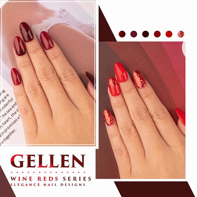 Amazon.com: Gellen 凝胶指甲油套装 - 6 色经典裸体系列自然肤色,时尚色素日常指甲凝胶阴影美甲艺术 DIY 家居凝胶美甲 ...