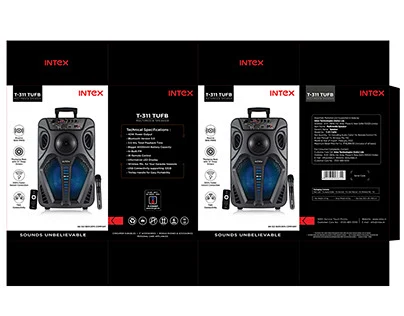 Gift Box Packaging Design for Intex Trolley Speaker-花瓣网