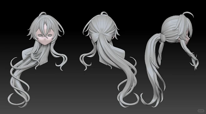 GSC头发建模 ob11 ob22头发定制服务 - 小红书-花瓣网