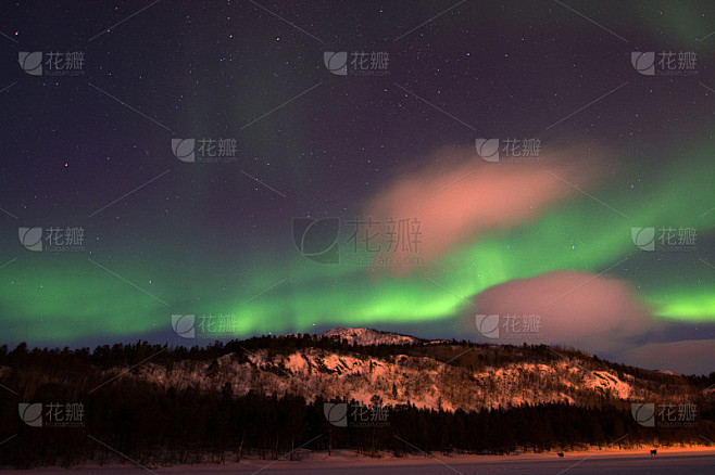 北极光，朗瓦内，阿尔塔，挪威