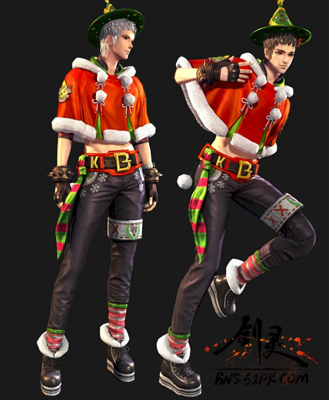 剑灵2015圣诞时装_剑灵2015圣诞节时装全种族外观欣赏_52PK剑灵-花瓣网