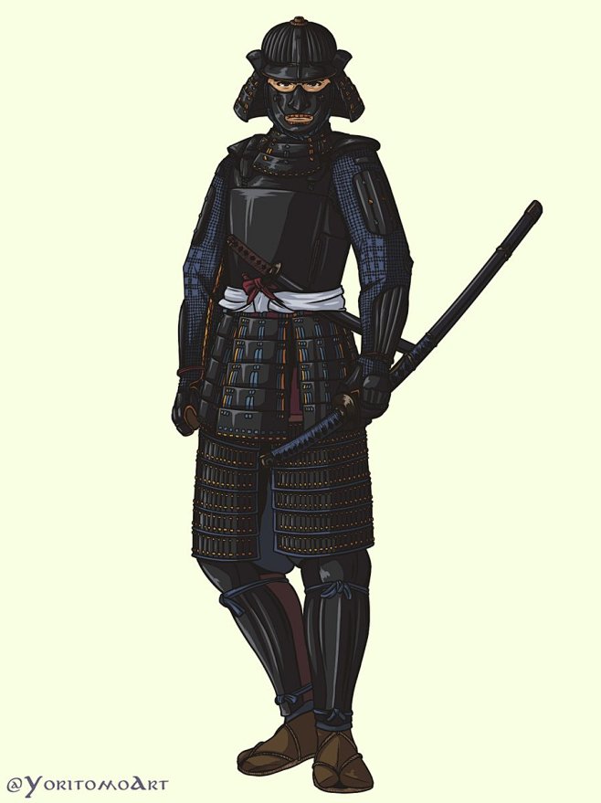 A proper depiction of late Sengoku period (1580s) armored warrior from ...