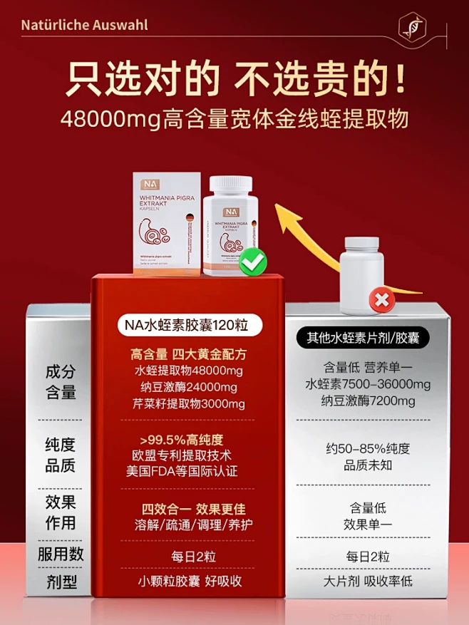 德国NA水蛭素胶囊120粒纳豆激酶进口接骨木中老年人心脑血管正品-tmall.com天猫-花瓣网