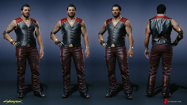 Cyberpunk 2077 - Apron and gloves, Marcin Polak : Service gloves and ...