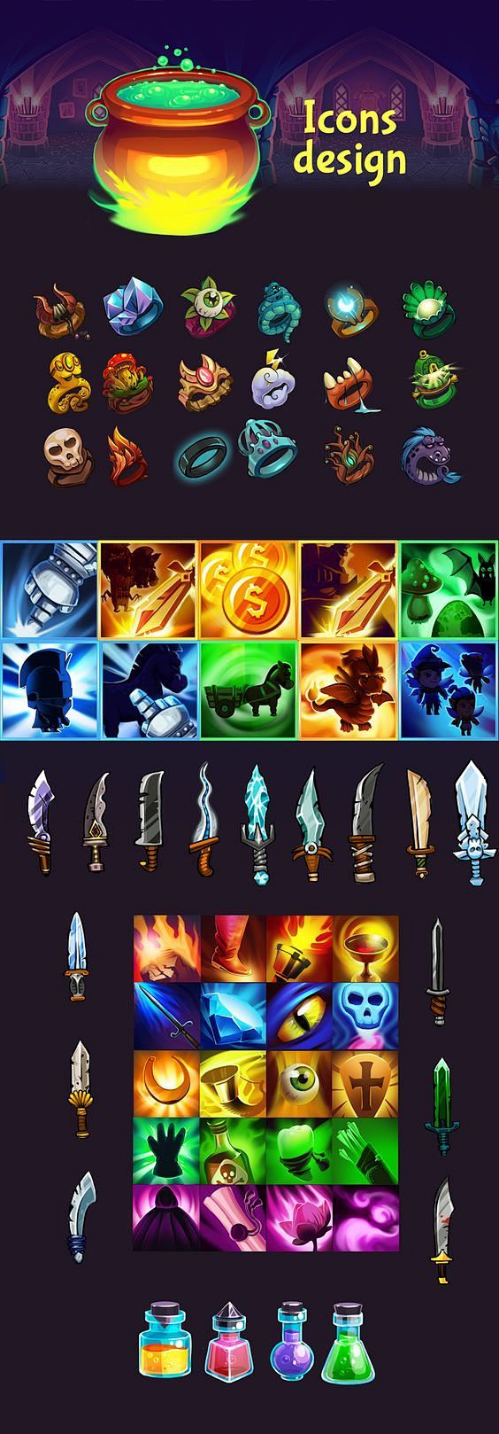 Pin by pixaroma on Props, Objects, Items _ Game icon, Game ui design, Game textures