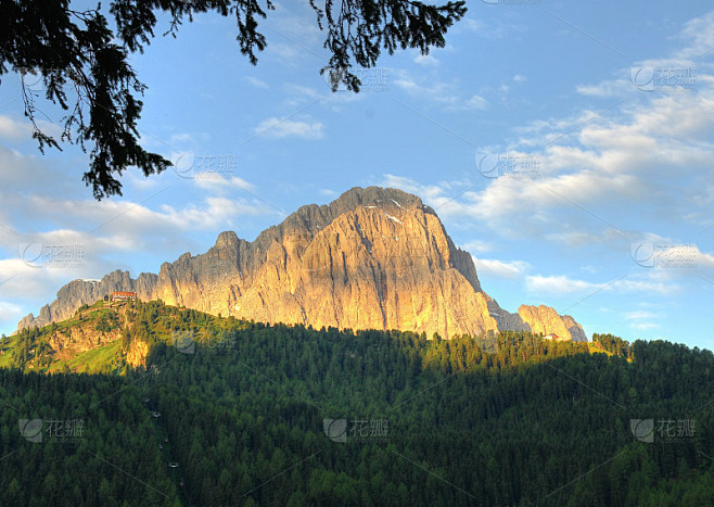 Dolomiten Peak Langkofel，意大利