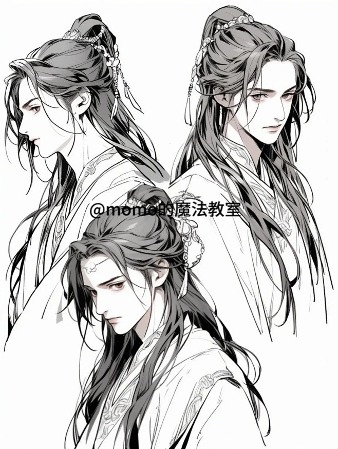 男生发型 - 古风_6_Momo的魔法教室_来自小红书网页版