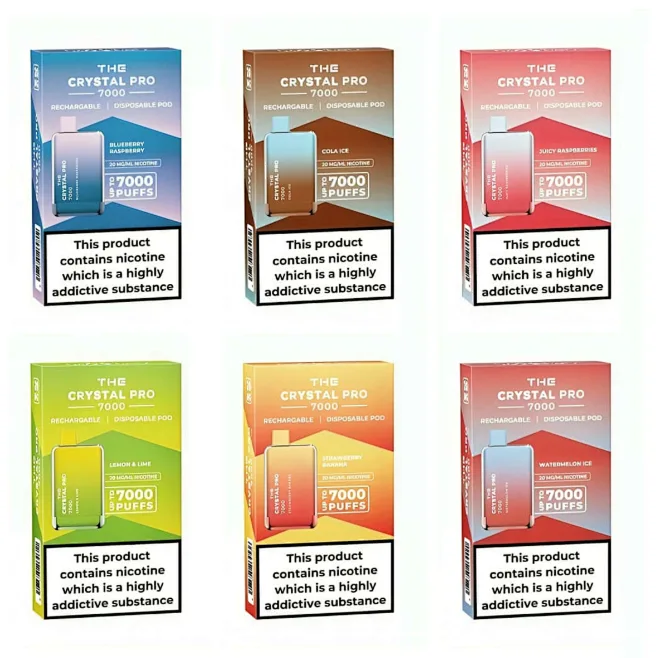 THE CRYSTAL PRO 7000 DISPOSABLE VAPE DEVICE 20MG-花瓣网