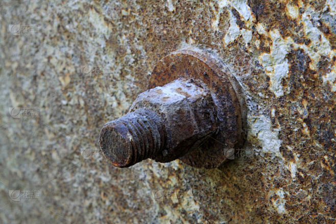 金属,特写,生锈的,螺丝,褐色,水平画幅,无人,古老的,人造,斑驳的