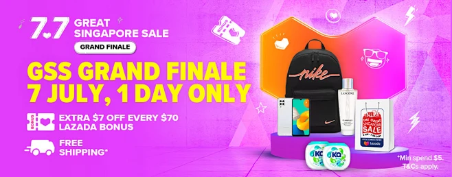 Lazada 7.7 新加坡大促销总决赛-花瓣网