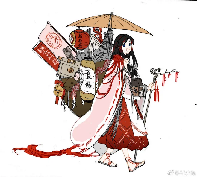 有幸参与了缘结神觉醒前后的外形设计cg的... 来自Alichia - 微博-花瓣网