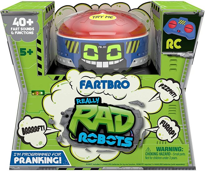 Amazon.com: Really R.A.D. Robots Fartbro - Electronic Remote Control ...