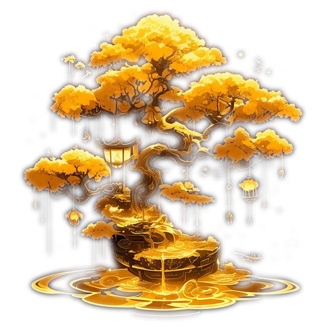 黄色系古风png素材-花瓣网