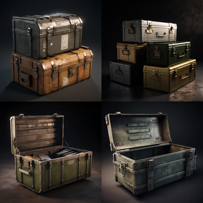 North999_An_open_and_closed_military_modern_supply_box_treasure ...