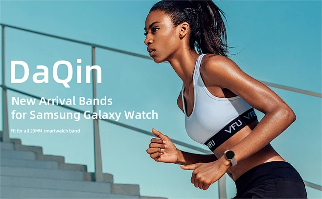 DaQin Sport Nylon Band Compatible with Galaxy Watch 4 Band for Women and Men-花瓣网