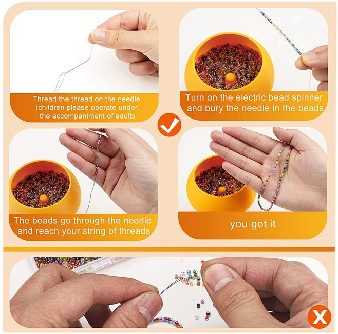 Amazon.com: Electric Bead Spinner Kit Adjustable Speed Spin Bead Loader ...