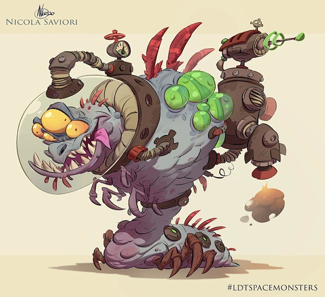 ArtStation - Space Monster, Nicola Saviori-花瓣网