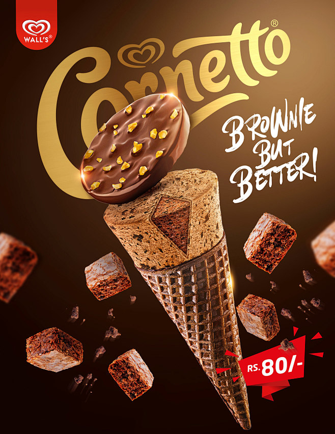 Walls Cornetto poster on Behance