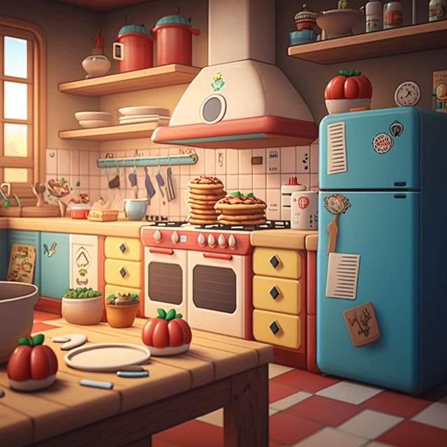 design concept between brand of kitchen and the world of nitendo and ...