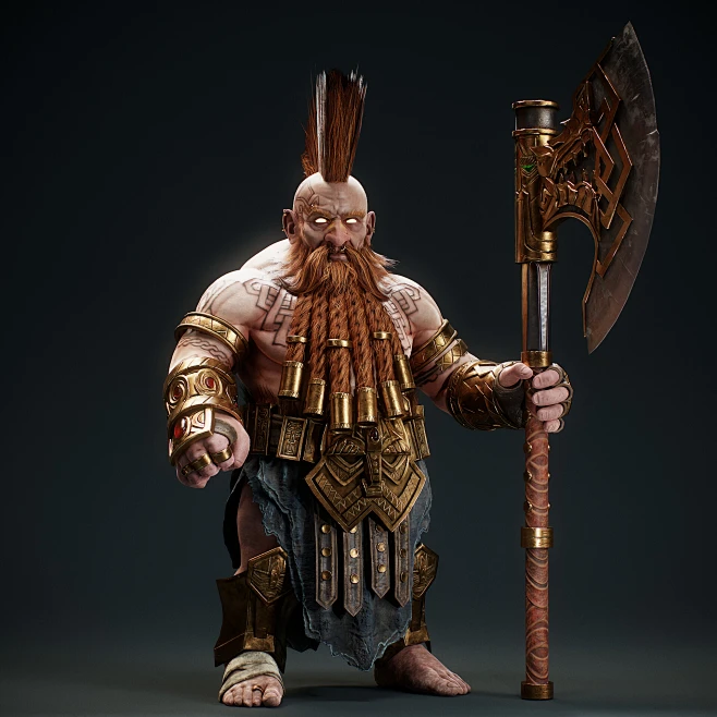 Dwarf Slayer - Warhammer Fanart-花瓣网